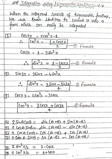 Solution Integration Using Trigonometric Identities Solved Maths
