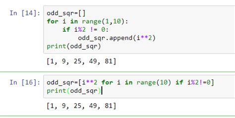 Python List Comprehension 2019