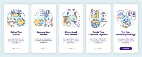 Premium Vector Get Started With Segmentation Onboarding Mobile App Screen