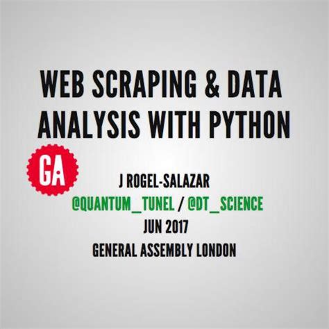Webscraping And Data Analysis With Python Analysis Data Analysis
