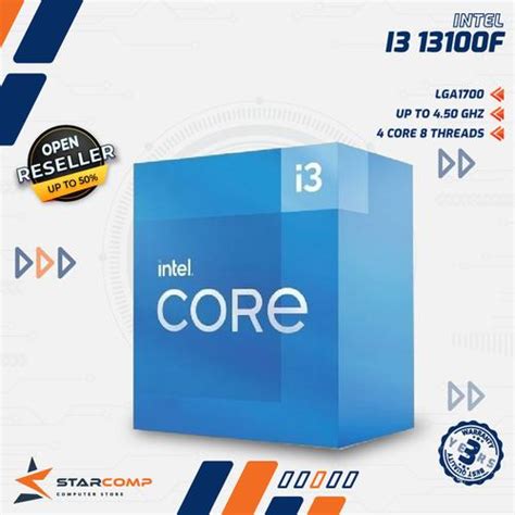 Jual Intel Core I3 13100f Box Raptor Lake Socket Lga 1700 Processor 13100 F Kab Sleman