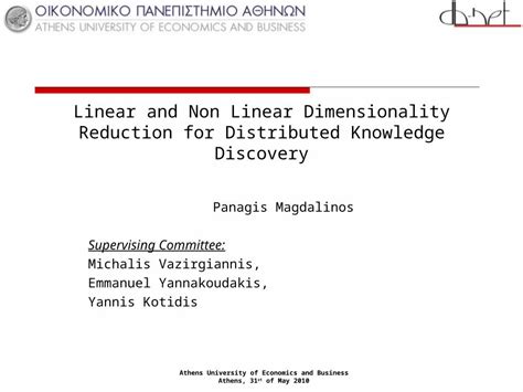 Ppt Linear And Non Linear Dimensionality Reduction For Distributed