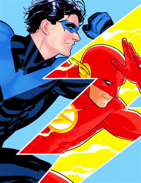 Nightwing 90 Cover By Bruce Redondo Featuring Dick Grayson And Wally West