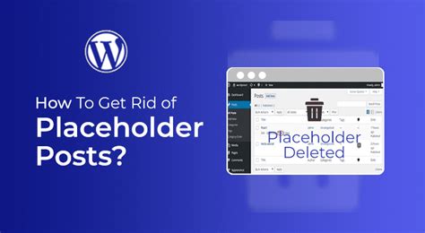 Wordpress How To Get Rid Of Placeholder Posts