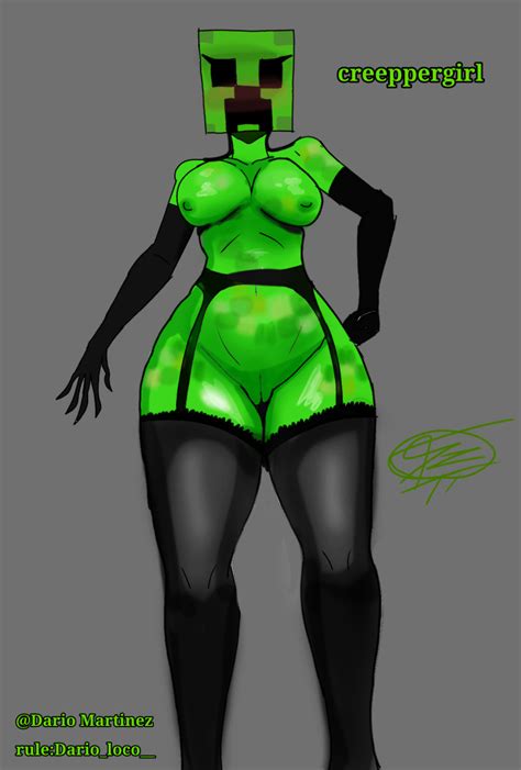 Rule 34 Creeper Dario Loco Lingerie Milf Minecraft Minecraft Mob 10743378