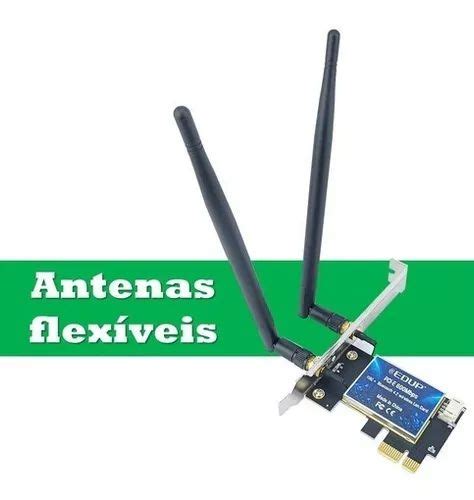 Placa De Rede Wi Fi Dual Band G Ghz Mbps Bluetooth Pci E Wireless G Desktop Blutu