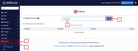How To Block Ip Address In Webuzo Web Hosting Faqs By Milesweb