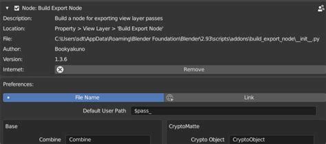 Build Export Node View Layer Pass Released Scripts And Themes