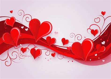 발렌타인의 영감을위한 생생한 빨강과 흰색 심장 예술 로맨틱 레드 하트 발렌타인 데이 사랑 배경 일러스트 및 사진 무료 다운로드 Pngtree