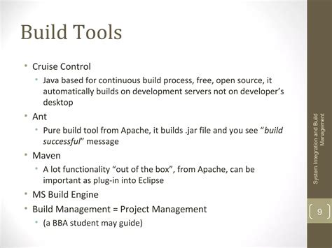 System Integration Build Management PPT