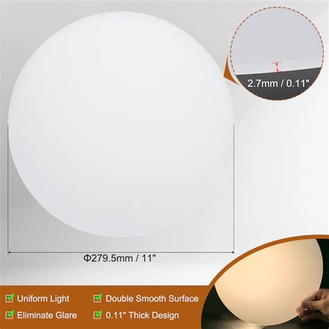 Patikil 11 Inch Diameter Lampshade Diffuser 27mm Thick Round Diffuser