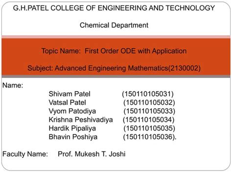 Exact And Non Differential Equation Pptx