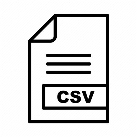 Csv File Format Icon Download On Iconfinder