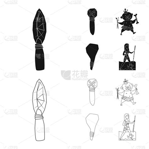 史前时代食品技术女人草尖的河流发展赤脚素材 花瓣网