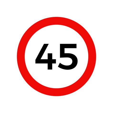 40 Speed Limit Sign 45 Stock Illustrations Royalty Free Vector