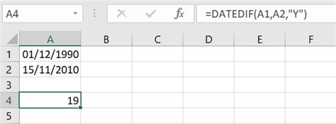 Find The Difference Between Two Dates DATEDIF How To Excel At Excel