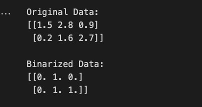 Scikit Learns Preprocessing Binarizer In Python With Examples Pythonprog