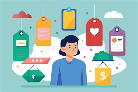 Flat Tiny Price Tags And Labels Designed For Personal Branding And