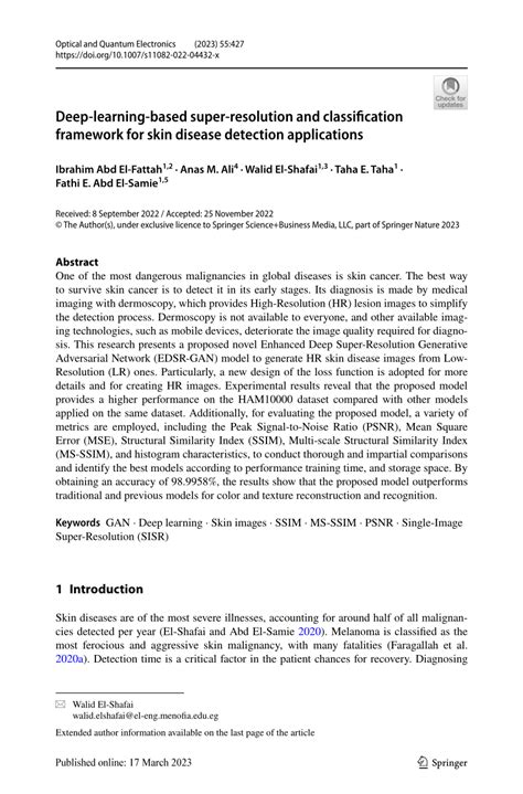 Pdf Deep Learning Based Super Resolution And Classification Framework