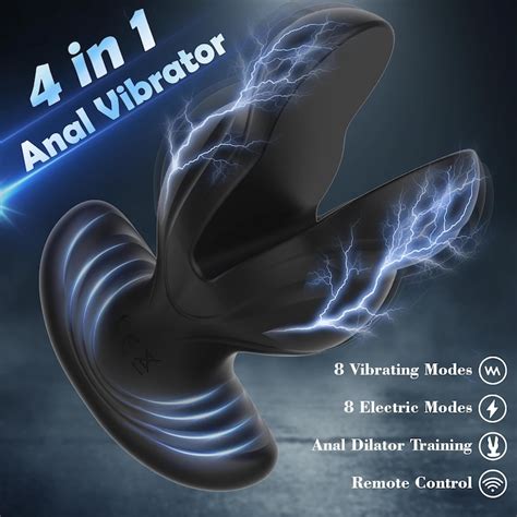 Dop Anal Sex Toys Vibrator Excitat® 8 Moduri Socuri Electrice Si Vibratii Telecomanda
