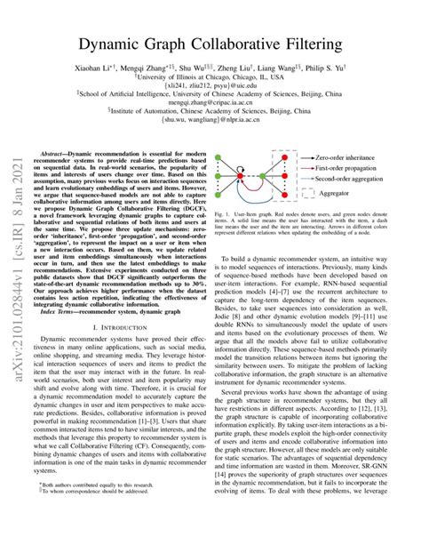Dynamic Graph Collaborative Filtering Deepai