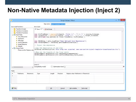 Etl Metadata Injection With Pentaho Data Integration Pptx