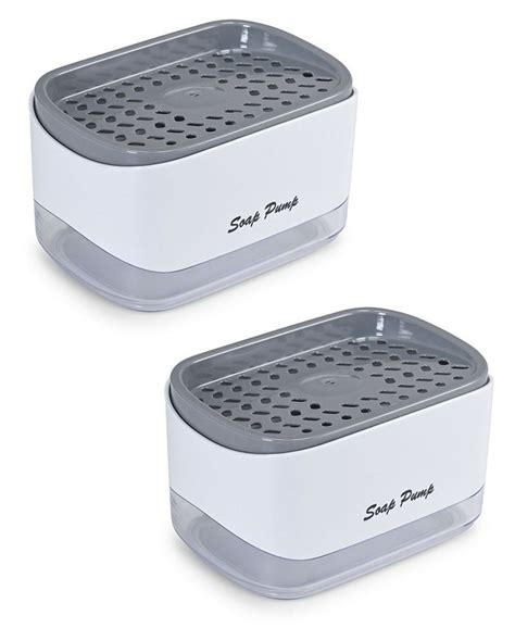 Cheer Collection 2 Pack Soap Dispensing Sponge Holder Macys