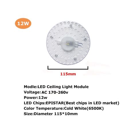 LED Module For Ceiling Lamps AC V W W W Vicedeal