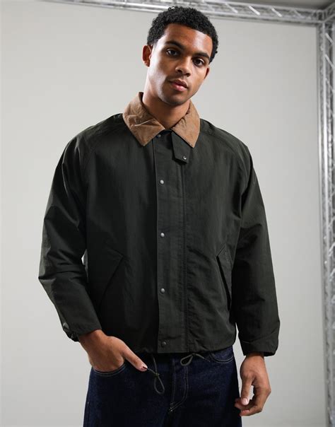 Barbour Transport Nylon Casual Jacket Sage Terraces Menswear
