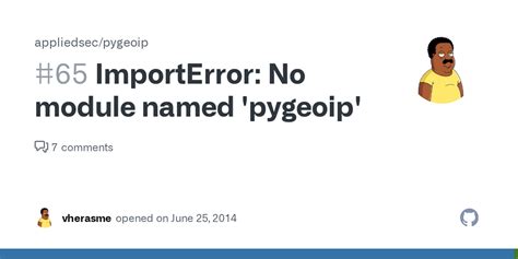 Importerror No Module Named Pygeoip · Issue 65 · Appliedsecpygeoip