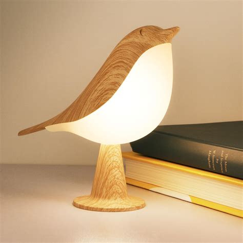 Deogos Small Desk Lamp Bird Lamp Bedside Lamps With 3 Color