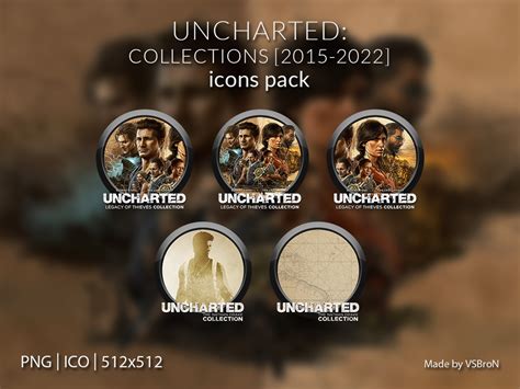Uncharted Collections 2015 2022 Icons Pack By Vsbron On Deviantart