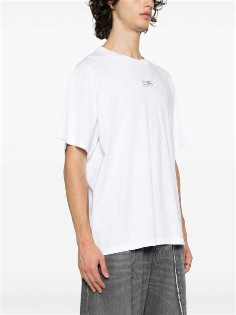 Mm6 Maison Margiela Logo Cotton T Shirt Mm6 Maison Margiela