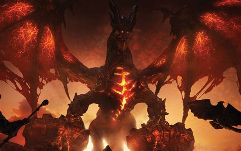 Deathwing Hd Wallpaper World Of Warcraft