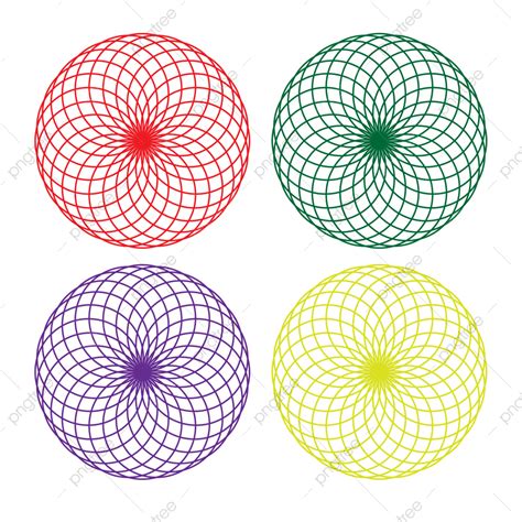 Line Design Elements Vector Art Png Circular Line Icon Design Element Decorative Pattern