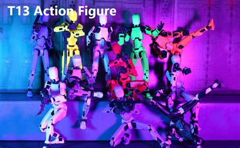 Hanachi 3pcs T13 Action Figure T13 Action Figure 3d