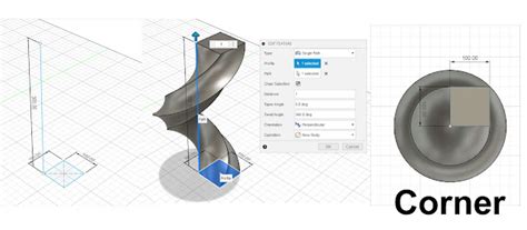 tango of the geeks sweep command twisting and path placement in fusion 360