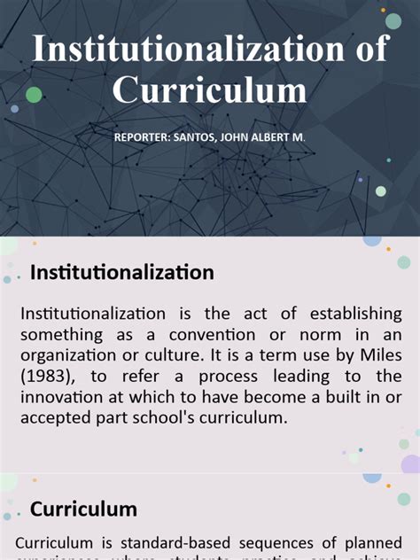 Institutionalization Of Curriculum Download Free Pdf Curriculum