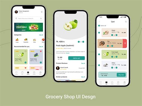 Grocery Shop Mobile Ui Design By Akash Basak On Dribbble