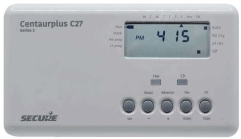 Secure Centaurplus C21 Series 2 Central Heating Programmer Instruction