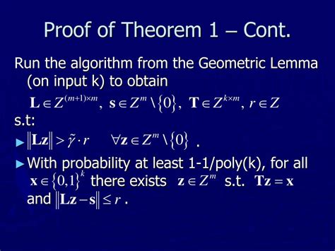 ppt shortest vector in a lattice is np hard to approximate powerpoint