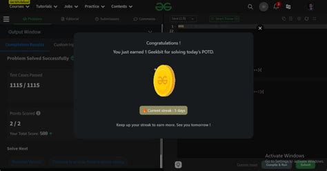 Sohan Kalburgi On Linkedin Geeksforgeeks Dsa Gfg Geeksforgeeks Geekstreak2024