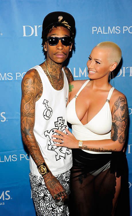 Wiz Khalifa En Amber Rose Trouwfotos Wiz Khalifa Gezien Met Nieuwe