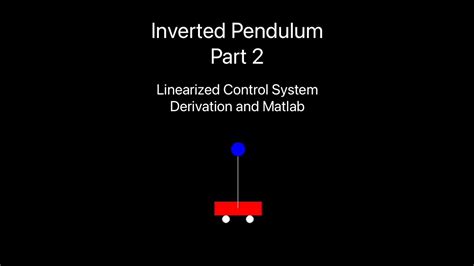 How To Linearize And Implement Lqr Control For Inverted Pendulum In Matlab Part 2 Youtube