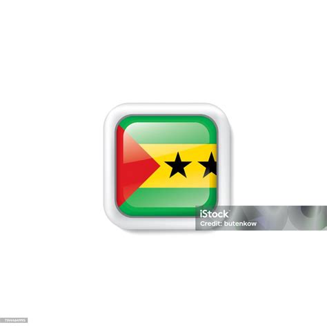 상투메 프린시페 국기 흰색 바탕에 벡터 일러스트 레이 션 국기에 대한 스톡 벡터 아트 및 기타 이미지 국기 기 대서양 제도 Istock