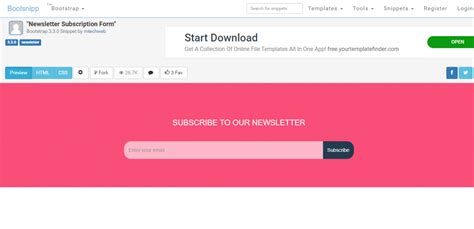 17 Beautiful Css Subscription Form Design Onaircode