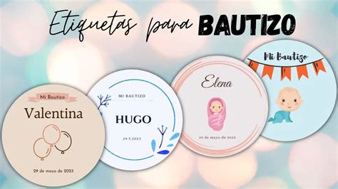 Etiquetas De Bautizo Para Imprimir Baratas
