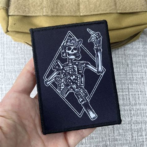 Skull Man Gun Fog Patch