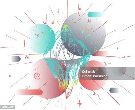 Vetores De Pico Do Iceberg E Mais Imagens De Arte Arte Aventura Boho Istock
