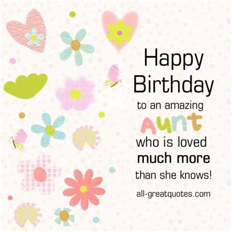 Happy Birthday To An Amazing Aunt